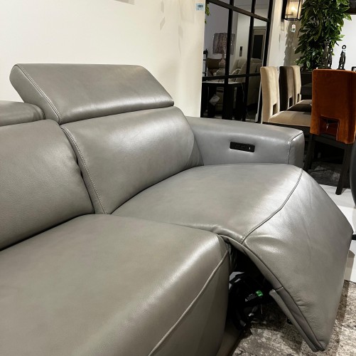 Kendora Power Recliner Sofa Light Grey